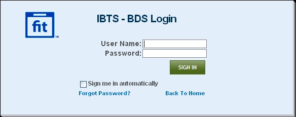 IBTS-BDS Logging On
